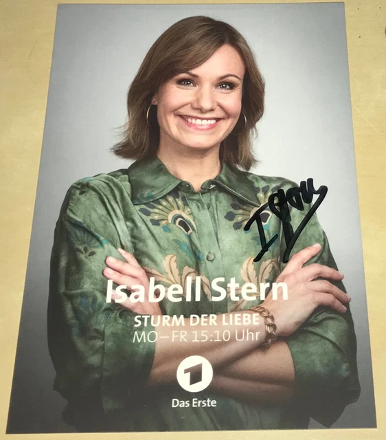 RAR ISABELL STERN Original Signierte Autogrammkarte Sturm der Liebe ...