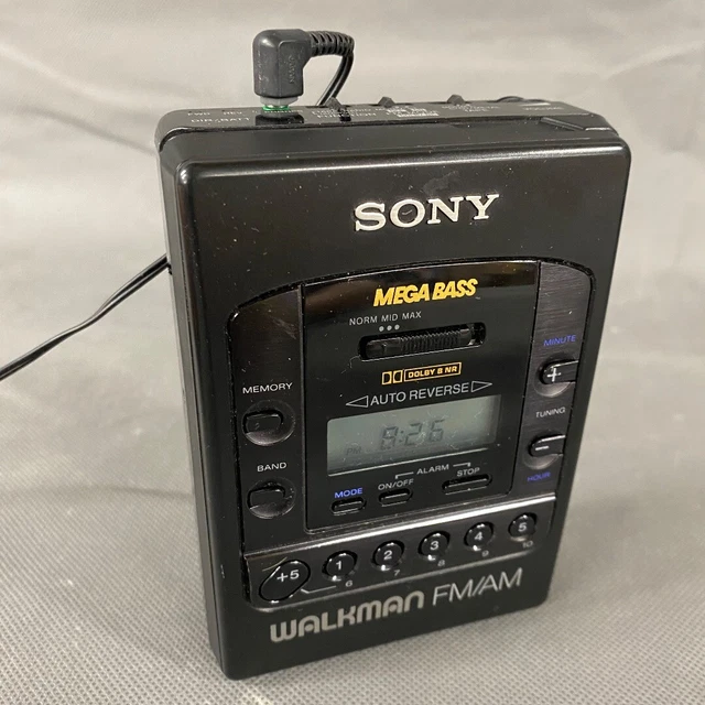 SONY MEGA BASS Walkman WM-F2085 Radio Cassette Player + Headphones MDR ...