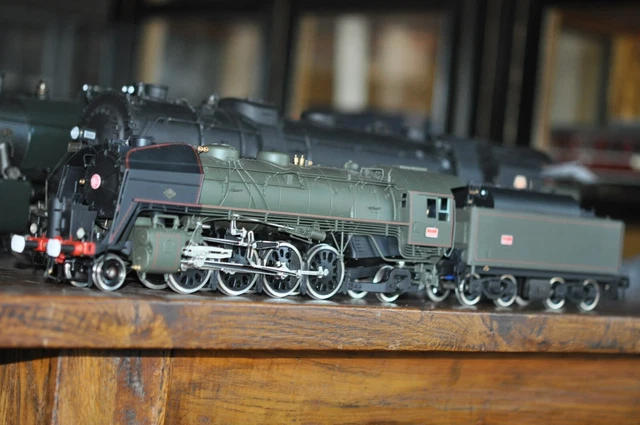 FULGUREX 141R SNCF tender steam locomotive brass model DC gauge 0 1/43 ...