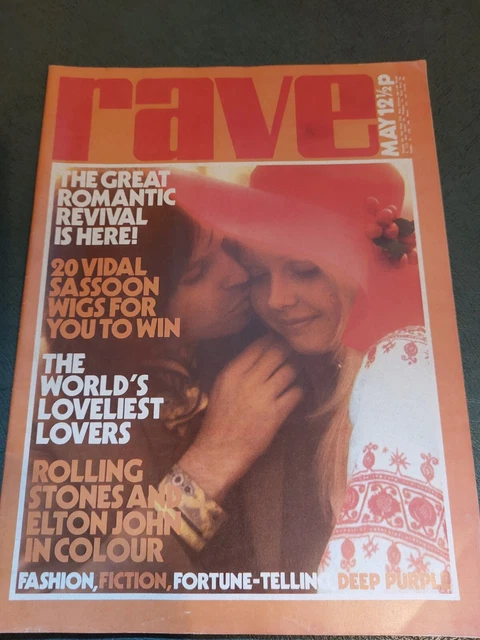 VINTAGE RAVE MAGAZINE MAY 1971 Rolling Stones Deep Purple Elton Simon ...