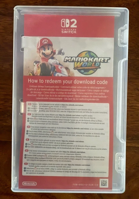MARIO KART WORLD for Nintendo Switch 2 (Code) + Game Case posted £51.67 ...