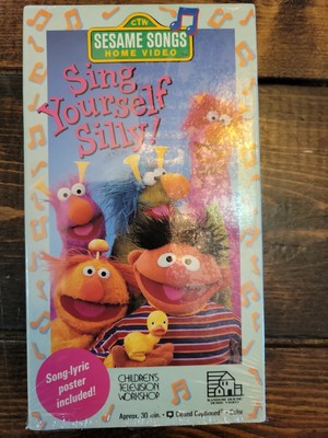 SESAME STREET SING YOURSELF SILLY 1990 VHS Video Tape Big Bird MUPPETS ...