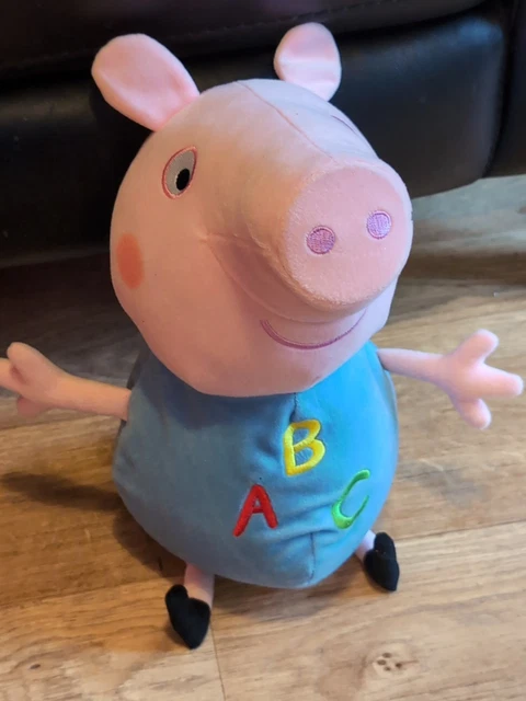 LARGE GEORGE PIG from Peppa Pig ABC Talking Soft Toy Plush 12" £9.99 ...
