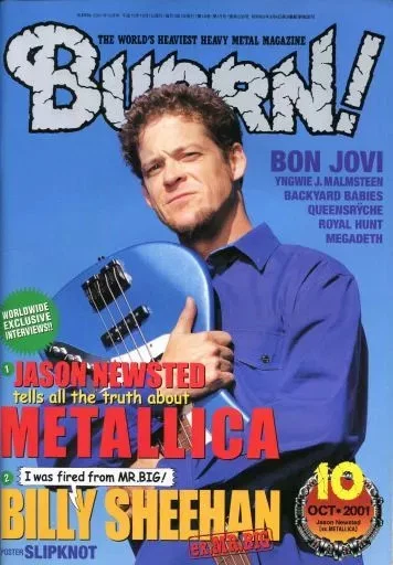 BURRN! OCTOBER 2001 issue M.ETALLICA Japanese Heavy Metal Magazine #224 ...