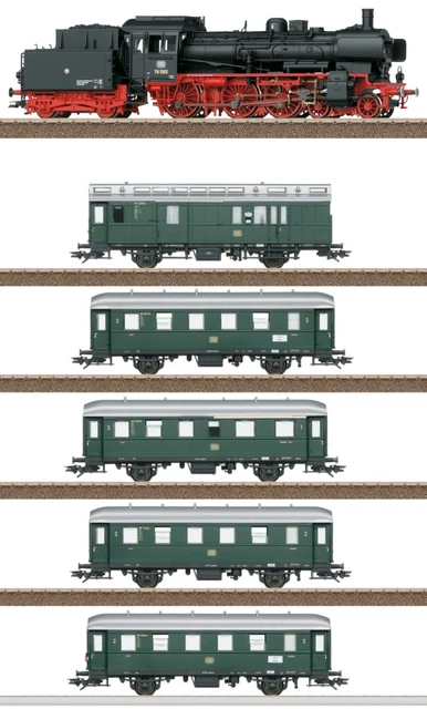 ÉCHELLE H0 TRIX 22892 + 23225 Train Locomotive à Vapeur Br 78.10 ...