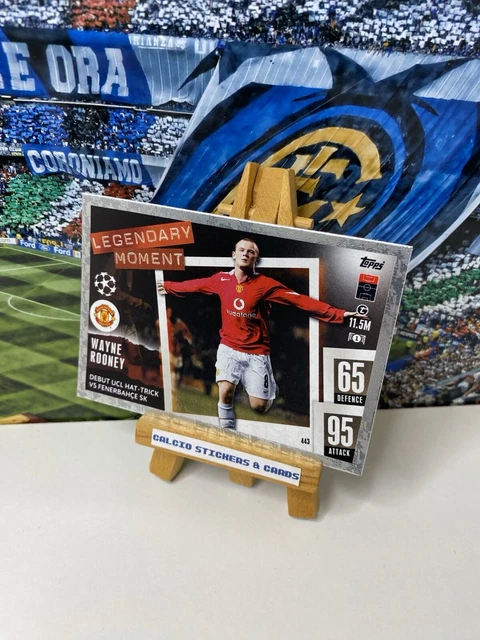 TOPPS MATCH ATTAX 2023/24 2024 Wayne Rooney Manchester United Legendary ...