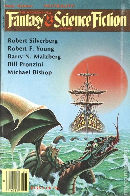 MAGAZINE OF FANTASY and Science Fiction Vol. 58 #1 VG 1980 Stock Image ...