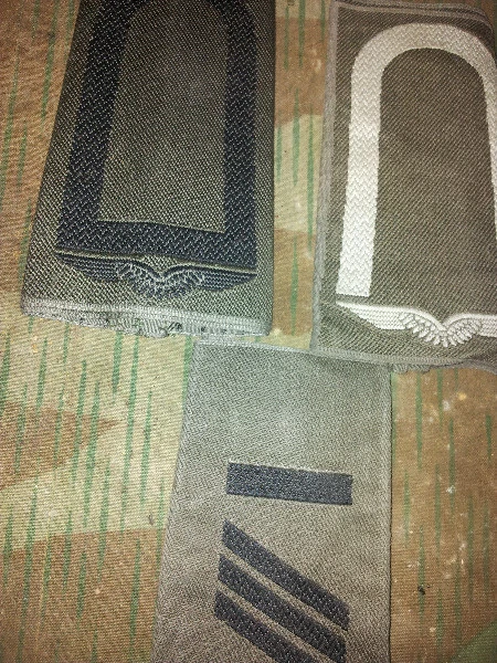 BUNDESWEHR LUFTWAFFE VERSCHIEDENE Ränge Dienstgradabzeichen oliv 3 Paar ...