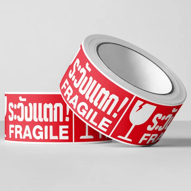 1 ROLL FRAGILE Warning Sign Sticker Scuff Resistant Fadeless Product ...
