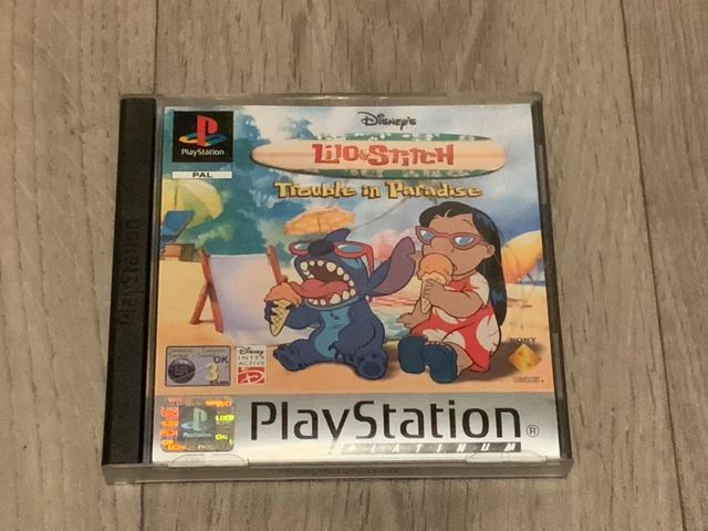 LILO & STITCH Trouble in Paradise Disney PS1 Game COMPLETE platinum ...