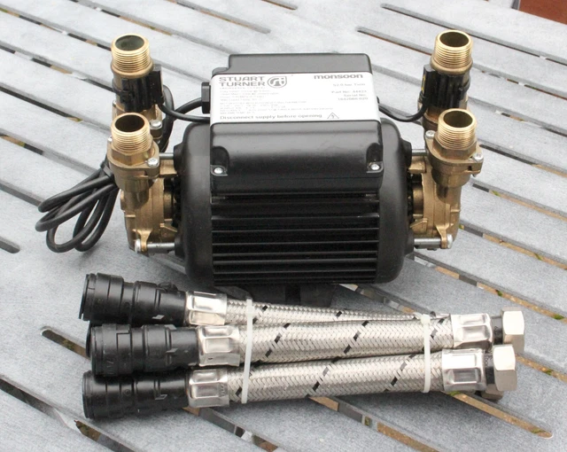 STUART TURNER MONSOON Standard Regenerative Twin Shower Pump 2.0bar ...