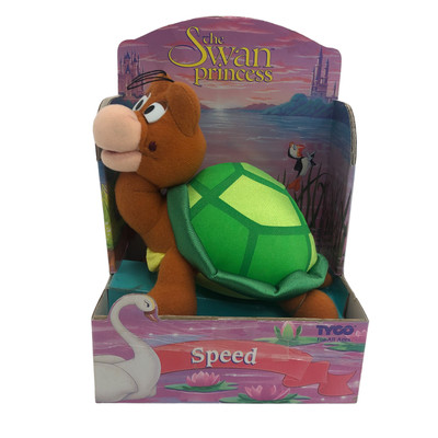 THE SWAN PRINCESS Speed Turtle Plush VTG 1994 Tyco Toy Still in package ...