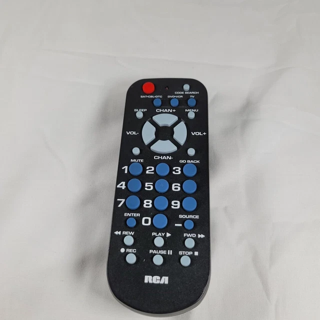 RCA RCR503BR UNIVERSAL Remote Control for TV VCR DVD SAT CABL DTC with ...