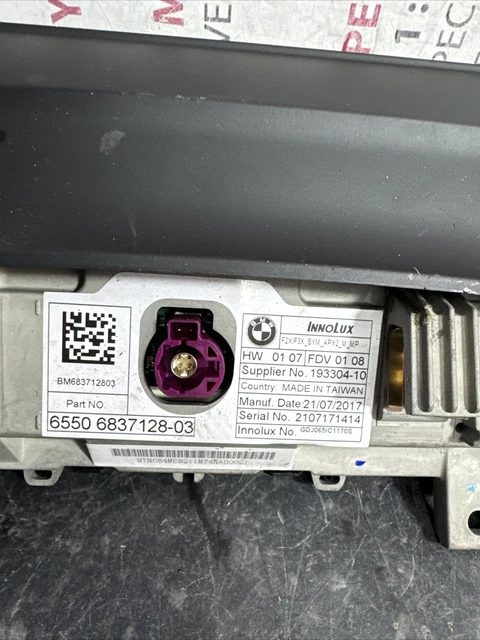 2015-2019 BMW SERIE 1 F20 Lci Display Display 6837128 EUR 46,60 ...