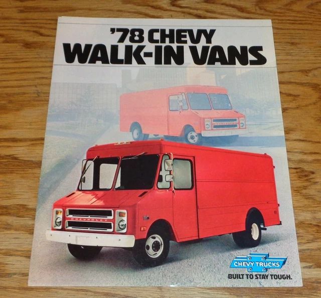 ORIGINAL 1978 CHEVROLET Walk-In Van Foldout Sales Brochure 78 Chevy P10 ...