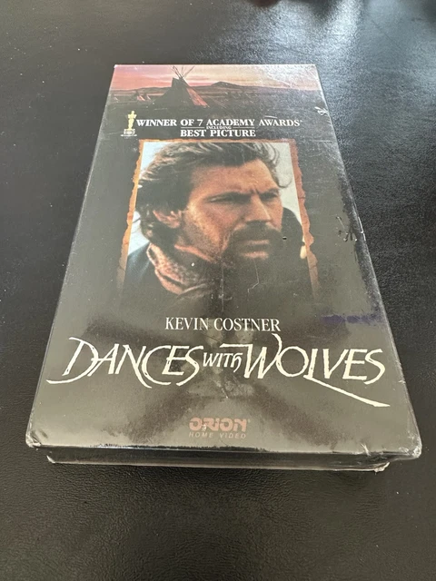 DANCES WITH WOLVES (VHS, 1990) Kevin Costner BRAND NEW SEALED Watermark ...