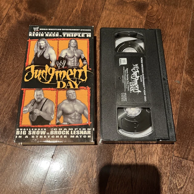 WWF WWE 2003 Judgment Day Vhs - Hhh - Flair - Lesnar - Piper - Sand ...
