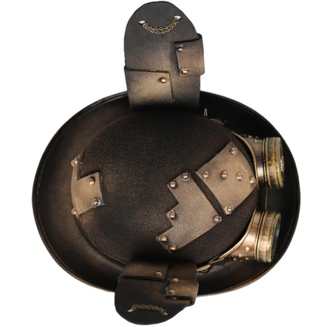STEAMPUNK TOP HAT With GogglesDevil Horn Hat Gay top hat Bowler Top Hat ...