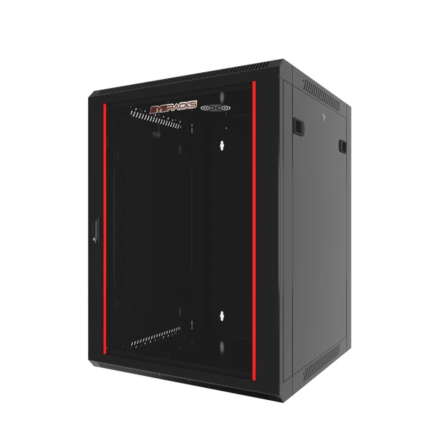 SYSRACKS - 15U Network Rack Wall Mount - Locking Server Cabinet – 24 ...