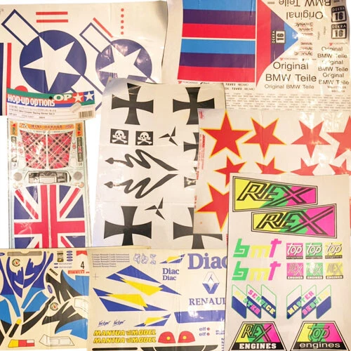 SHEET ADHESIVES FOR Graphics Bodywork and Other Kyosho Jamara Auto ...