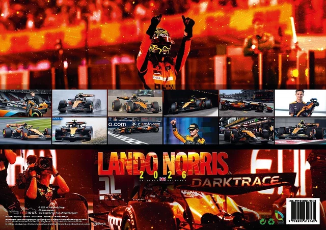 LANDO NORRIS RACING 2026 A3 Calendar Premium Quality RARE EDITION £12. ...