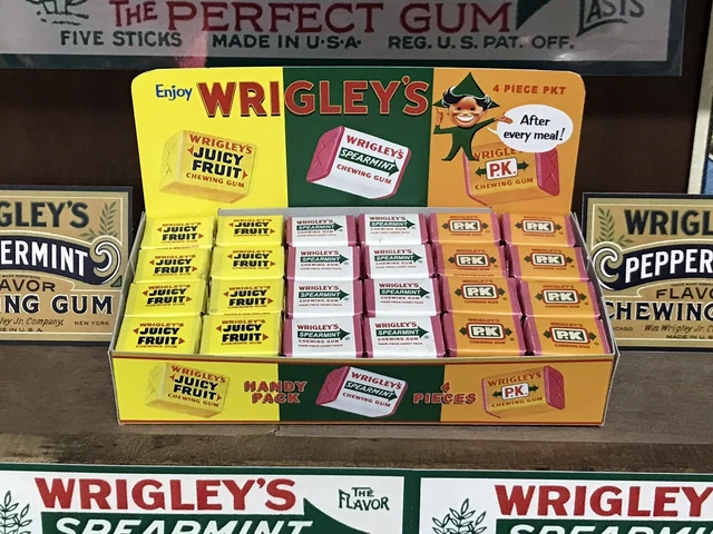 3 BOXES WRIGLEYS Chewing Gum Display Mixed Box 24 Handy Packs $200.00 ...