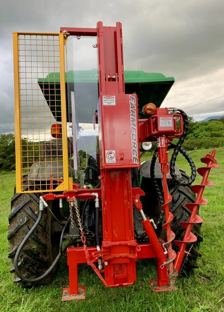FARMFORCE POST DRIVERS fence hole 8.5ft HYDRAULIC knocker digger ...