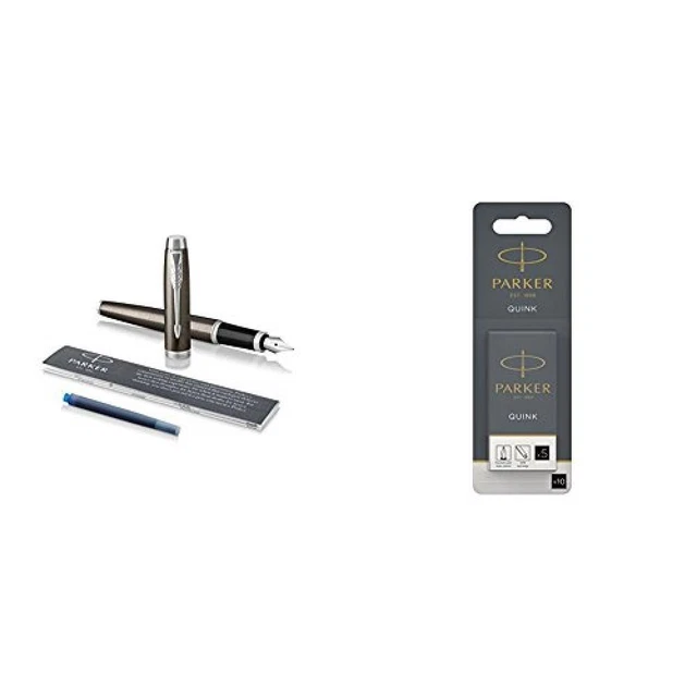 (TG. PUNTA MEDIA) Parker IM Penna Stilografica, Punta Media e Ricarica ...