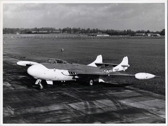 DE HAVILLAND SEA Venom Ww519 Original Vintage 1955 Royal Navy Photo Hms ...