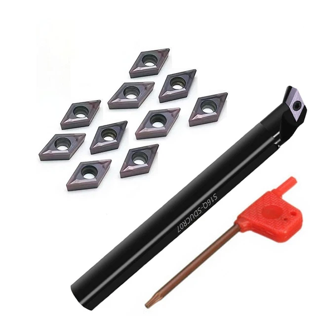 OUTILS DE TOURNAGE de tour multifonction durables avec insert en carbure DCMT070 EUR 32,48 ...