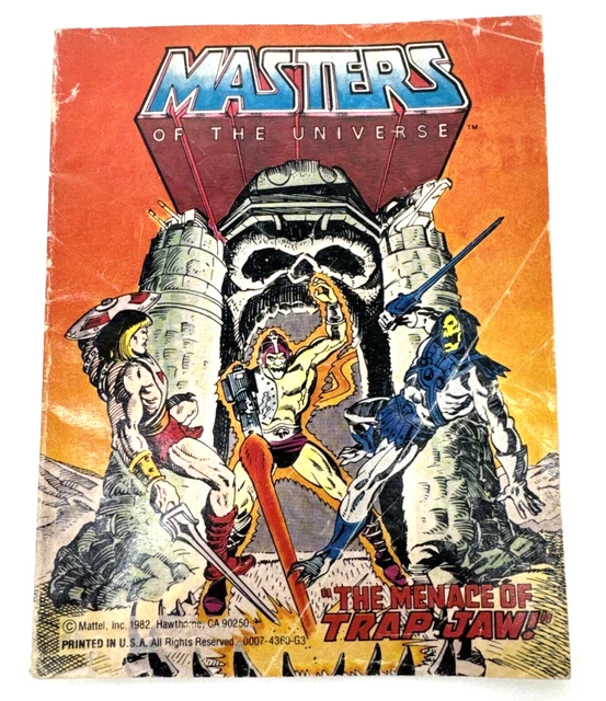 VINTAGE 1982 HE-MAN The menace of Trap Jaw Master Of The Universe MINI ...