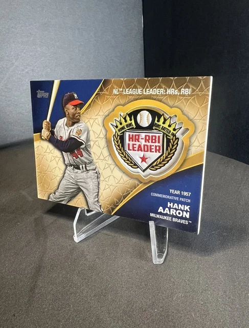 2023 TOPPS HANK Aaron Crowning Achievements Commemorative Patch #CA-HA ...