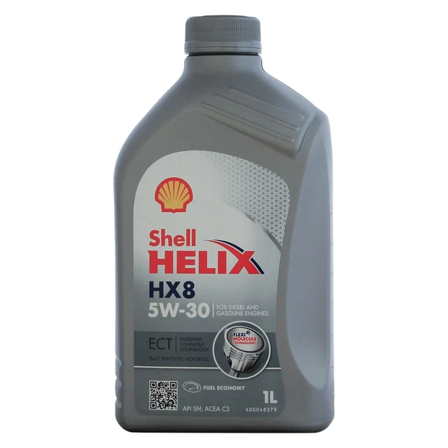 SHELL HELIX HX8 ECT C3 5W-30 5W30 Fully Synthetic Engine Oil - 1 Litre ...