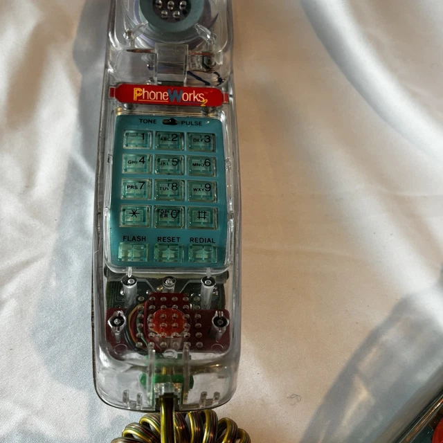 VINTAGE 1980'S UNISONIC Clear Plastic Telephone Model No. 6900 - Retro ...