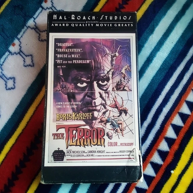 THE TERROR VHS Tape Movie Boris Karloff Jack Nicholson Cult Classic ...