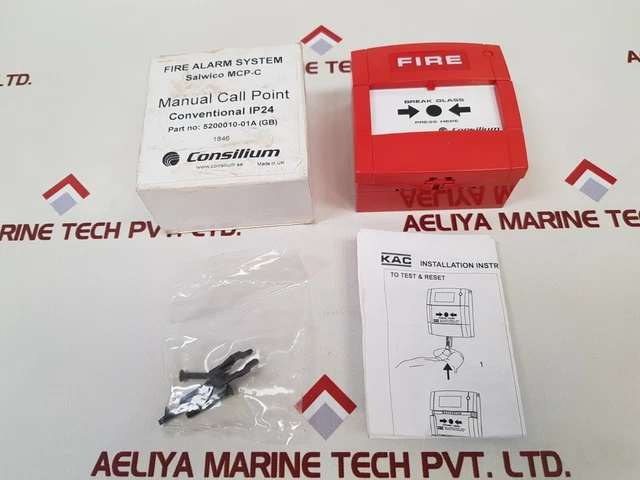 CONSILIUM 5200010-01A FIRE alarm manual call point £151.73 - PicClick UK