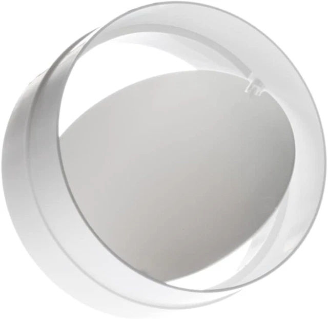 100MM / 4 Inch Duct Connector with Backdraft Damper - round PVC Ducting ...