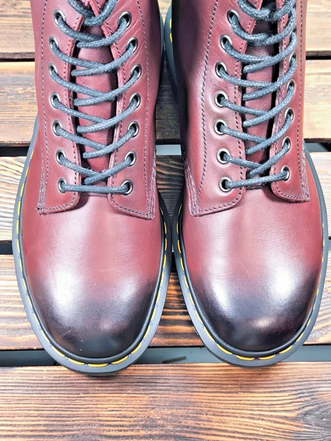 DR MARTENS PASCAL Soft Leather Antique Temperley men boots 8 eye size ...