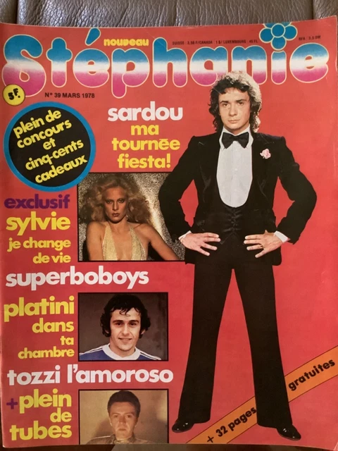 NOUVEAU STÉPHANIE 39 03/1978 M Sardou, S Vartan, Platini, U Tozzi 24/733 3* EUR 23,00 - PicClick FR