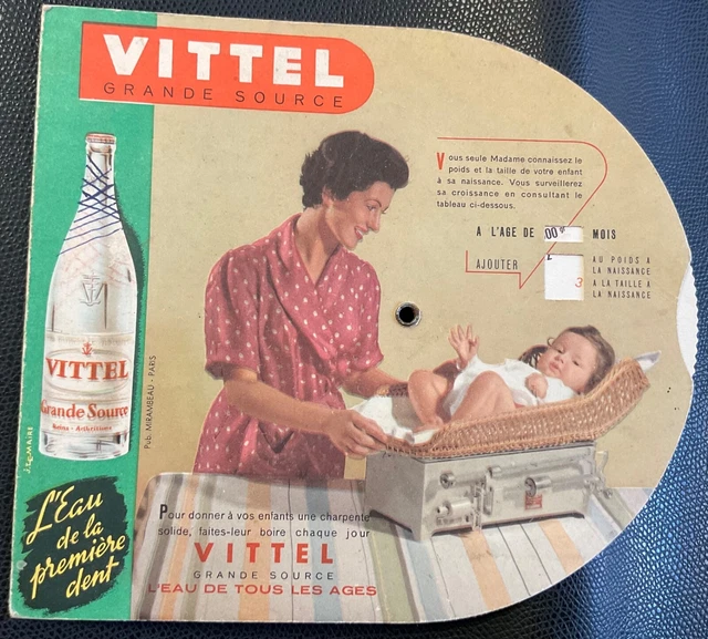 VITTEL GRANDE SOURCE Eau Minérale Disque Poids Mesure Dentition ...