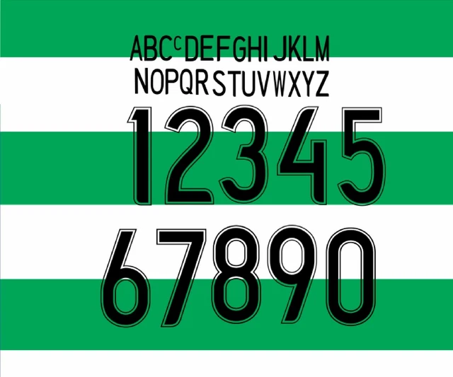 CELTIC 2006-2008 HOME Football Nameset shirt Choose Name and 2 Numbers ...