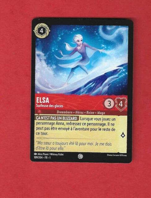 DISNEY LORCANA FIRST Chapter Elsa Ice Surfer Map #109 £1.02 - PicClick UK