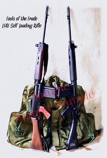 BRITISH ARMY, OP Banner, L1A1 Self-Loading Rifle A4 Poster print. EUR ...