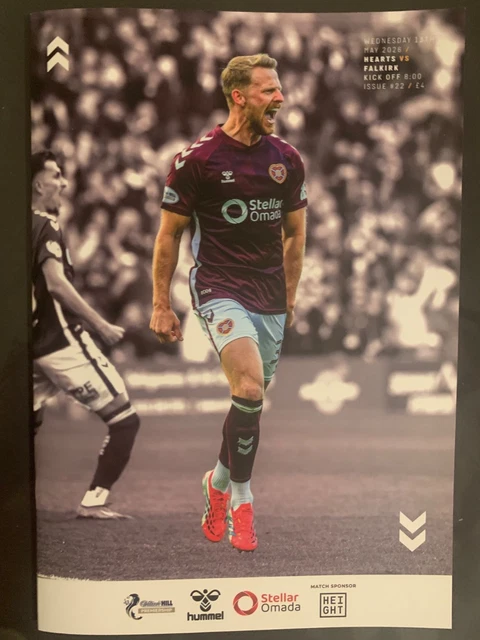 HEART OF MIDLOTHIAN v Falkirk 2026 £4.91 - PicClick UK