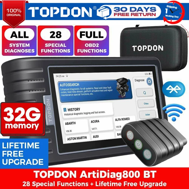 TOPDON AD800 BT professionnel appareil de diagnostic automobile voiture ...