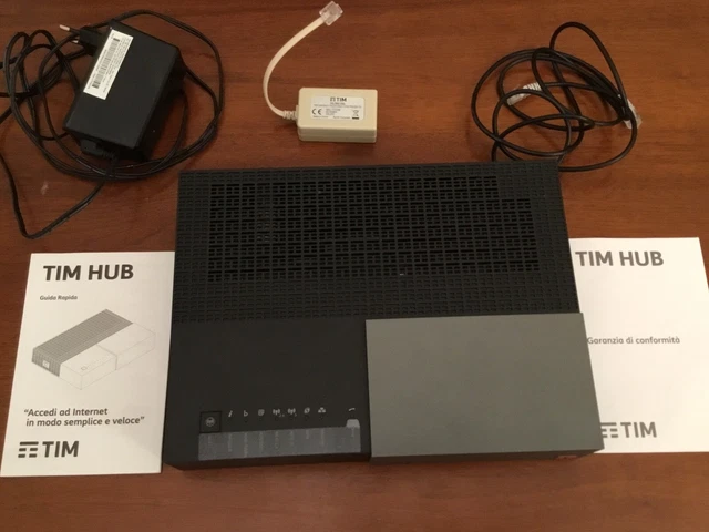 MODEM ROUTER TIM Hub Adsl Adsl2+ Vdsl Evdsl Fibra Wifi EUR 34,00 ...
