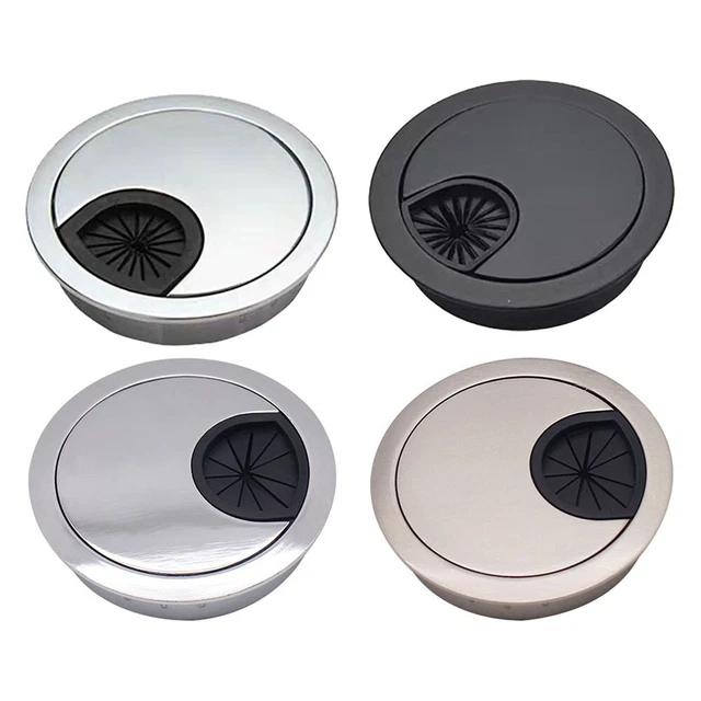 PRACTICAL WIRE HOLE Cover for Office Desk Cable Management 50mm 60mm ...