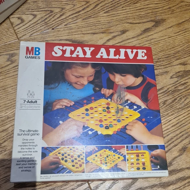 VINTAGE STAY ALIVE Board Game. MB Games. Complete. Excellent Condition ...