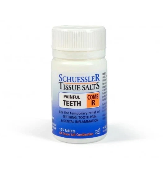 SCHUESSLER TISSUE SALTS Comb R Painful Teeth 125 capsule £13.47 ...