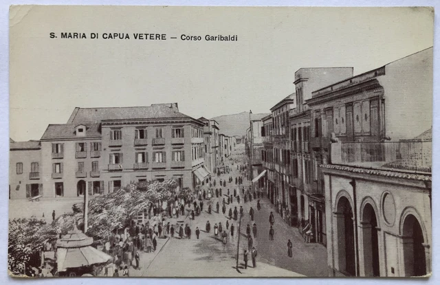 CARTOLINA SANTA MARIA di Capua Vetere corso Garibaldi Caserta ...